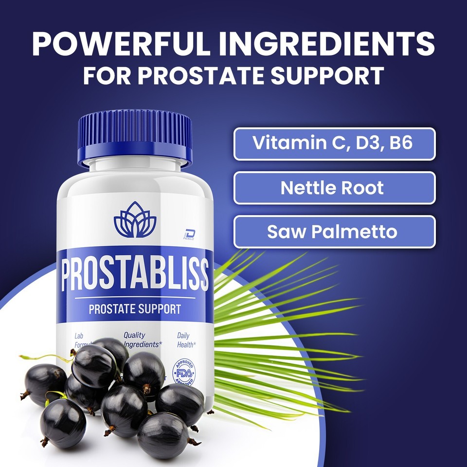 (2 Pack) Prostabliss Supplement for Men – Prosta Bliss Pills Bladder ...