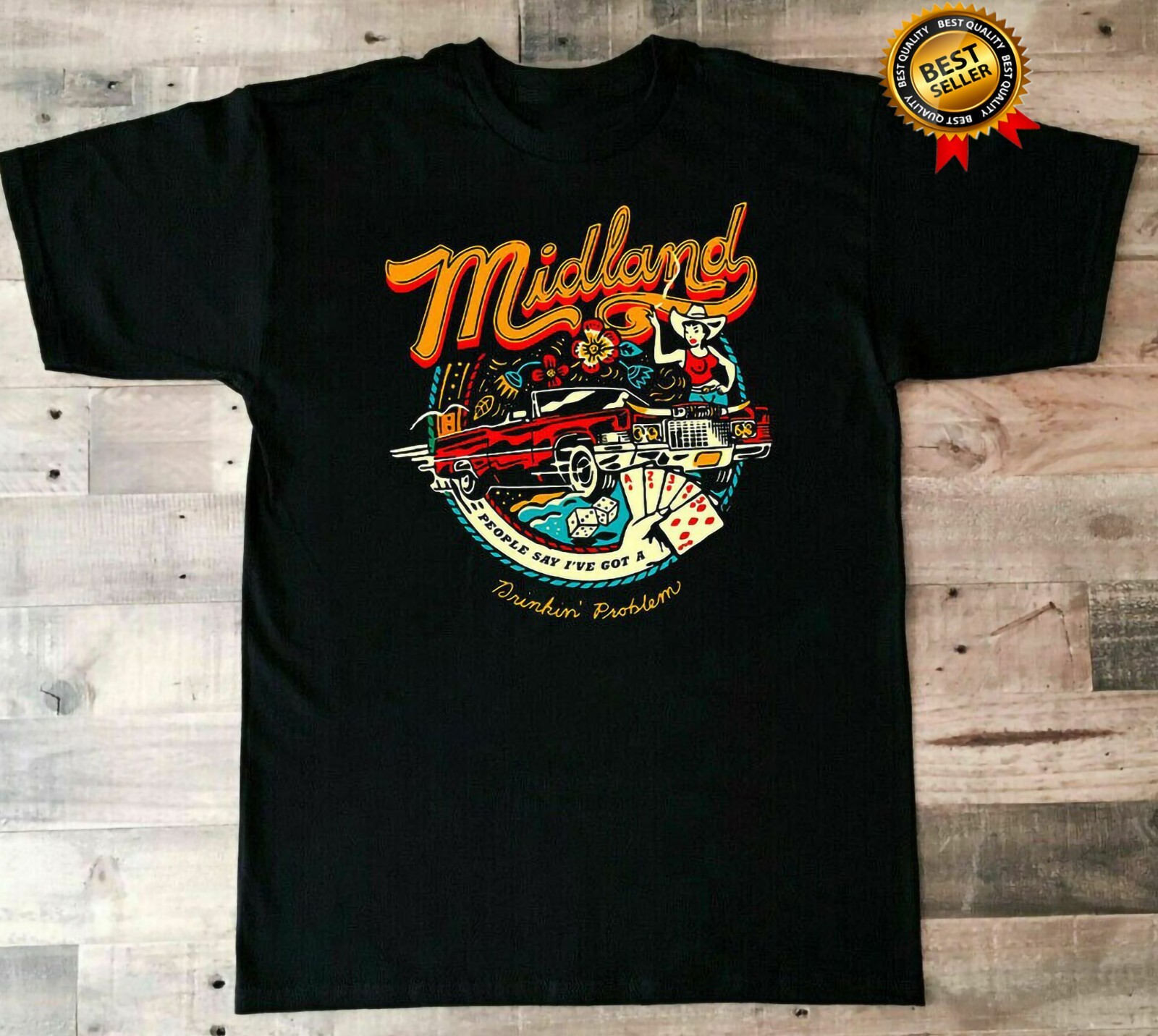 Midland Band Drinking Problem Cotton Black S-5XL Unisex Shirt 1N380 | eBay