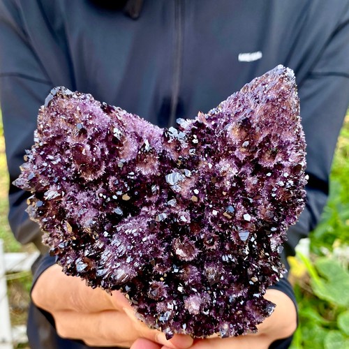 1.7LB Natural Purple Pineapple Crystal Mineral Quartz Healing Energy | eBay