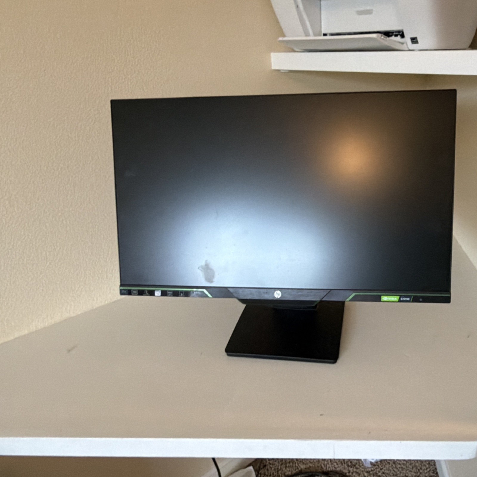 HP 25x 25" Gaming Monitor 144Hz 1ms 1080p FreeSync G-SYNC Height Adjust ...