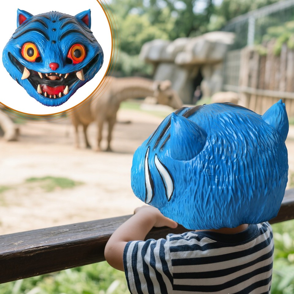 KPop Demon Hunter Face Mask Latex Derpy Tiger Costume Party Cosplay ...