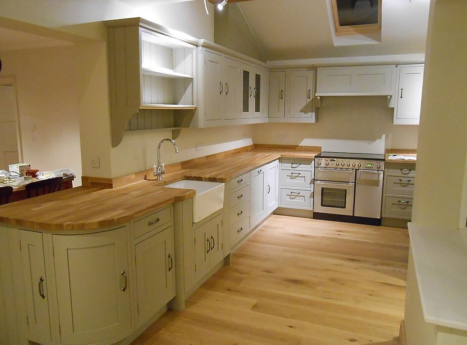 Solid Oak Kitchen Wood Work top, Breakfast Bars,Timber, Real Oak ...