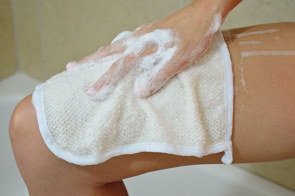 Pack of 3 Soft-Weave Exfoliating Wash Cloths for Face and Body, Dual ...