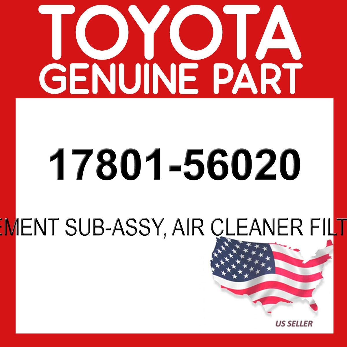 TOYOTA 17801-56020 - Air filter cross reference