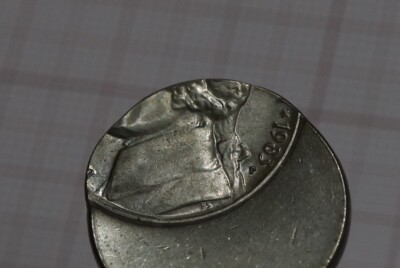 🧭 🇺🇸 1985 Way Off Center Jefferson Nickel Mint Error High Grade Error ...