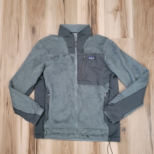 Patagonia Regulator R1 Fleece Jacket Mens Large Gray Full Zip Deep Pile ...