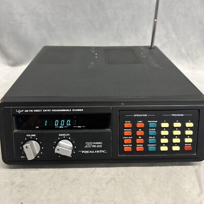 Vintage REALISTIC Scanner PRO-2020 AM/FM VHF/UHF 20 Channel ...