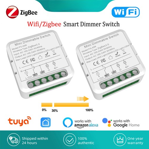 WiFi Smart Dimmer Switch Module Supports Two Way Control Breaker, Need ...