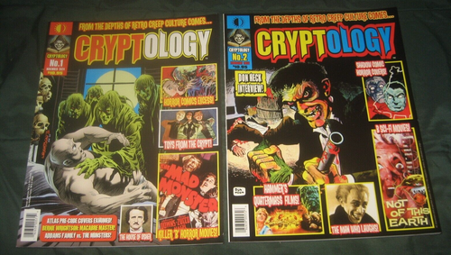 CRYPTOLOGY HORROR MAGAZINE #1 & # 2 . Brand new ! Bgged & boarded | eBay