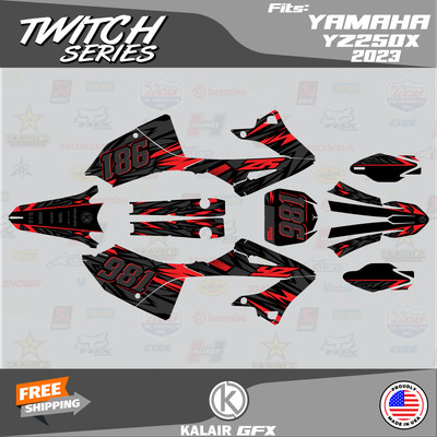 Graphics Decal Kit for YAMAHA 2-stroke YZ250X (2023-2025) Twitch Series ...