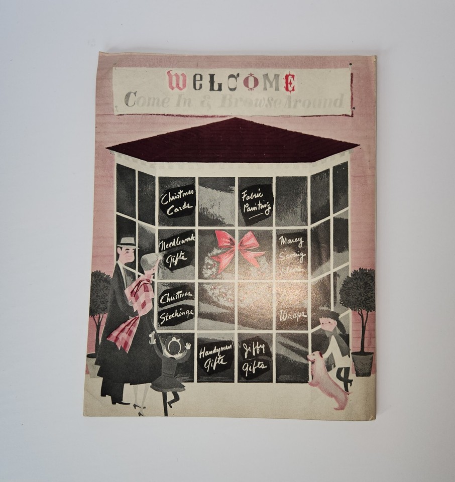 1955 Christmas Magazine Make It Yourself Gift Book DIY Crafts Paper ...