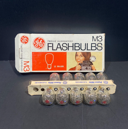 VTG General Electric GE M3 Flashbulbs in Original Box 10 Bulbs USA ...