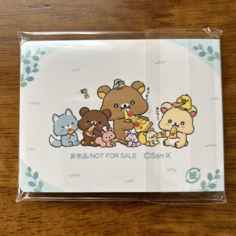 Rilakkuma Sticky Notes Novelty Set Kiiroi Tori Brown Korilakkuma Used ...