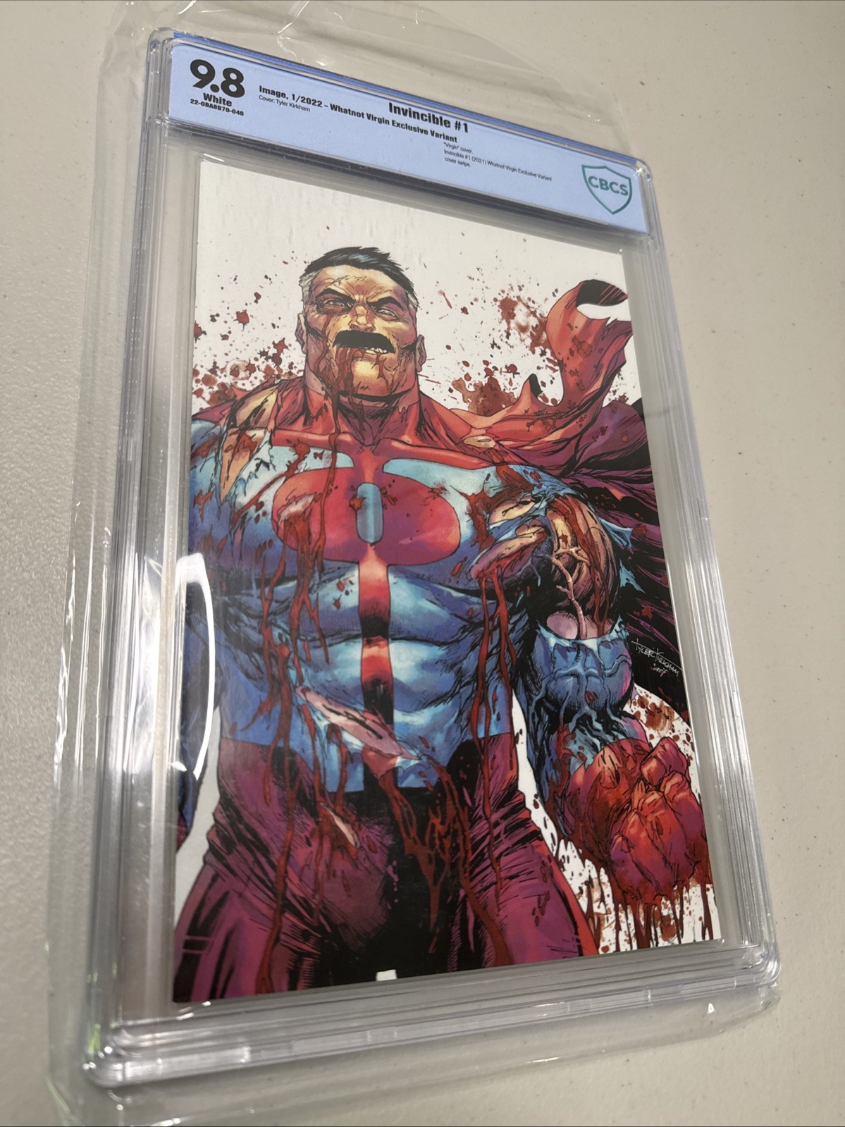 Invincible 1 CBCS 9.8 Variant Virgin Cover Omni-Man Whatnot Image ...