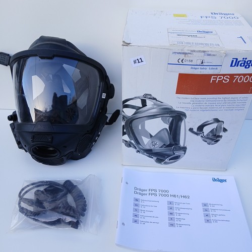 Drager FPS 7000 Full Face Mask Size M Draeger SCBA BREATHING APPARATUS ...