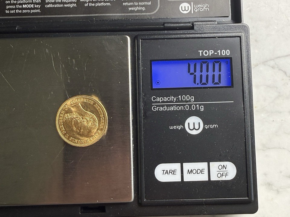 German States Prussia Friedrich III 10 Mark 1888 Gold Coin 4g 22K .900 ...