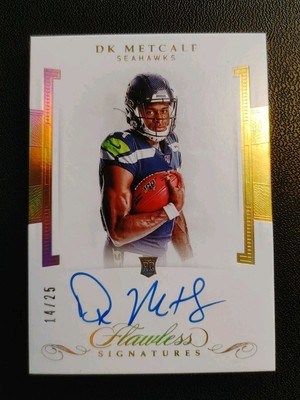 2019 Panini Flawless Signatures DK Metcalf 14/25 Jersey # Auto RC | eBay