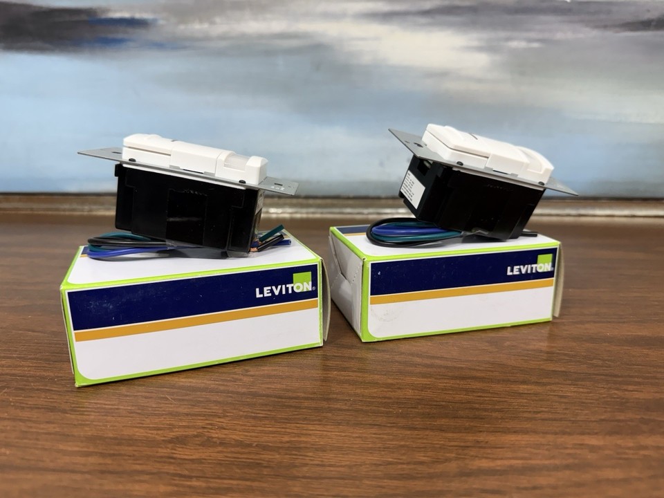 Lot Of 2 Leviton ODS10-IDW Decora 120/277V Wall Switch Occupancy Sensor ...