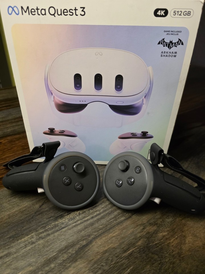 Meta Quest 3 512GB + S3 Pro Strap w/ Fan + 2 Batteries + 2 Cooling Pads ...