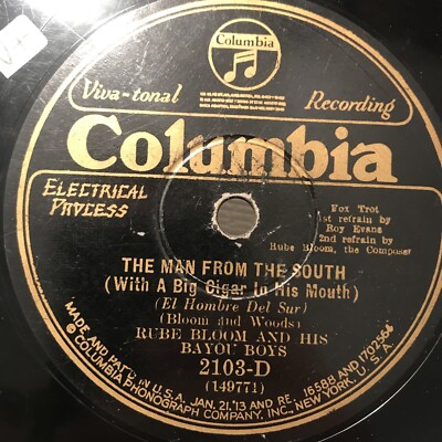 Rube Bloom and his Bayou boys - St. James Infirmary/ Man From ...