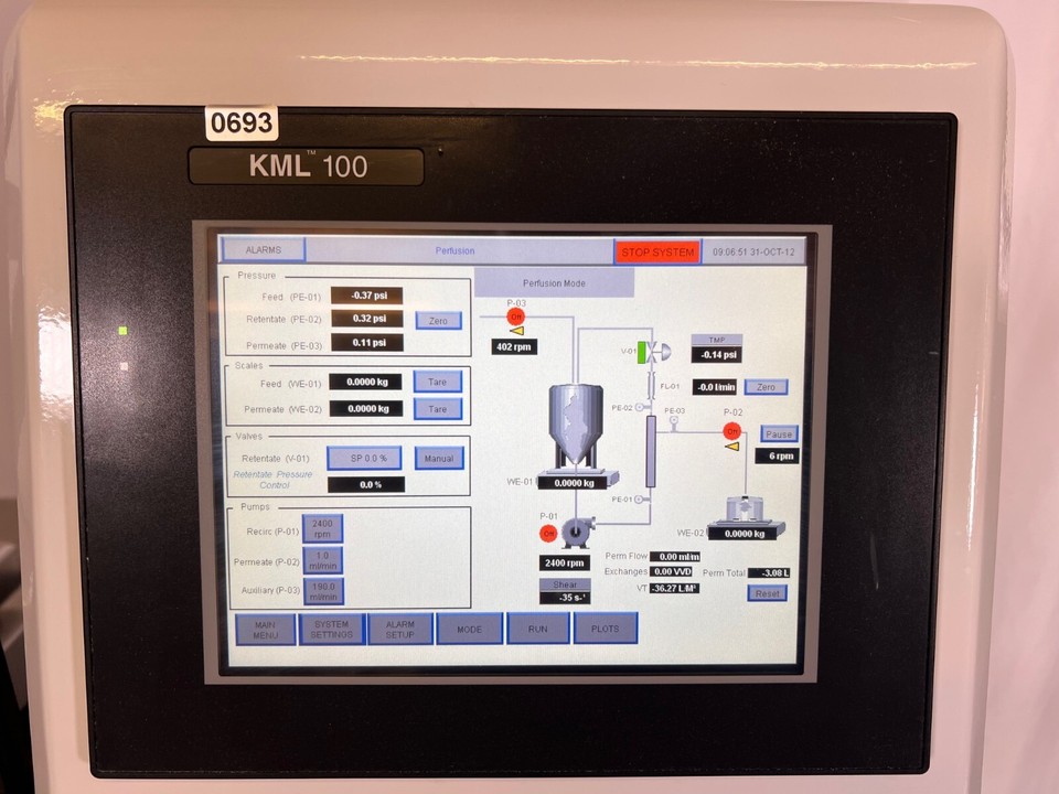 Spectrum Labs KML 100 Benchtop Perfusion and TFF System 1.5-100L ...