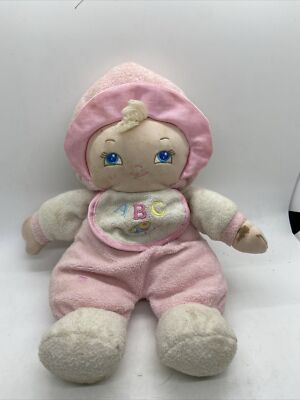 Goldberger ABC First Bundle of Joy Baby Doll Plush Pink White Butterfly ...