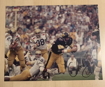 IOWA HAWKEYES LEGEND CHUCK LONG SIGNED 8x10 PHOTO AUTO AUTOGRAPHED VERY ...