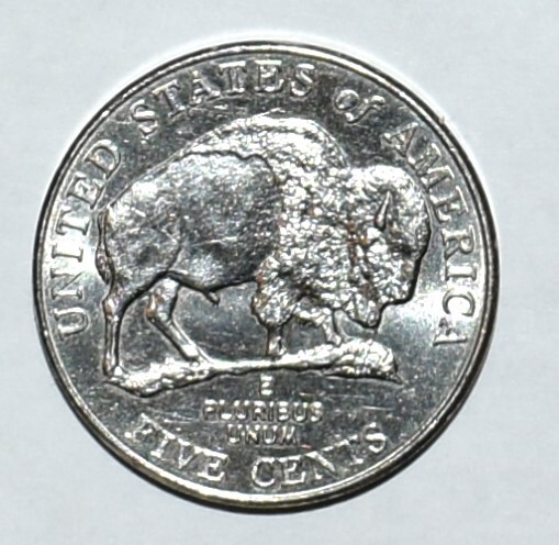 2005 D Rare Jefferson Buffalo Nickel Error Wounded Spear DD Lettering ...