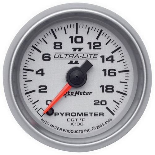 AutoMeter 4945 Ultra-Lite II EGT/Pyrometer gauge 2-1/16 in., Electrical ...