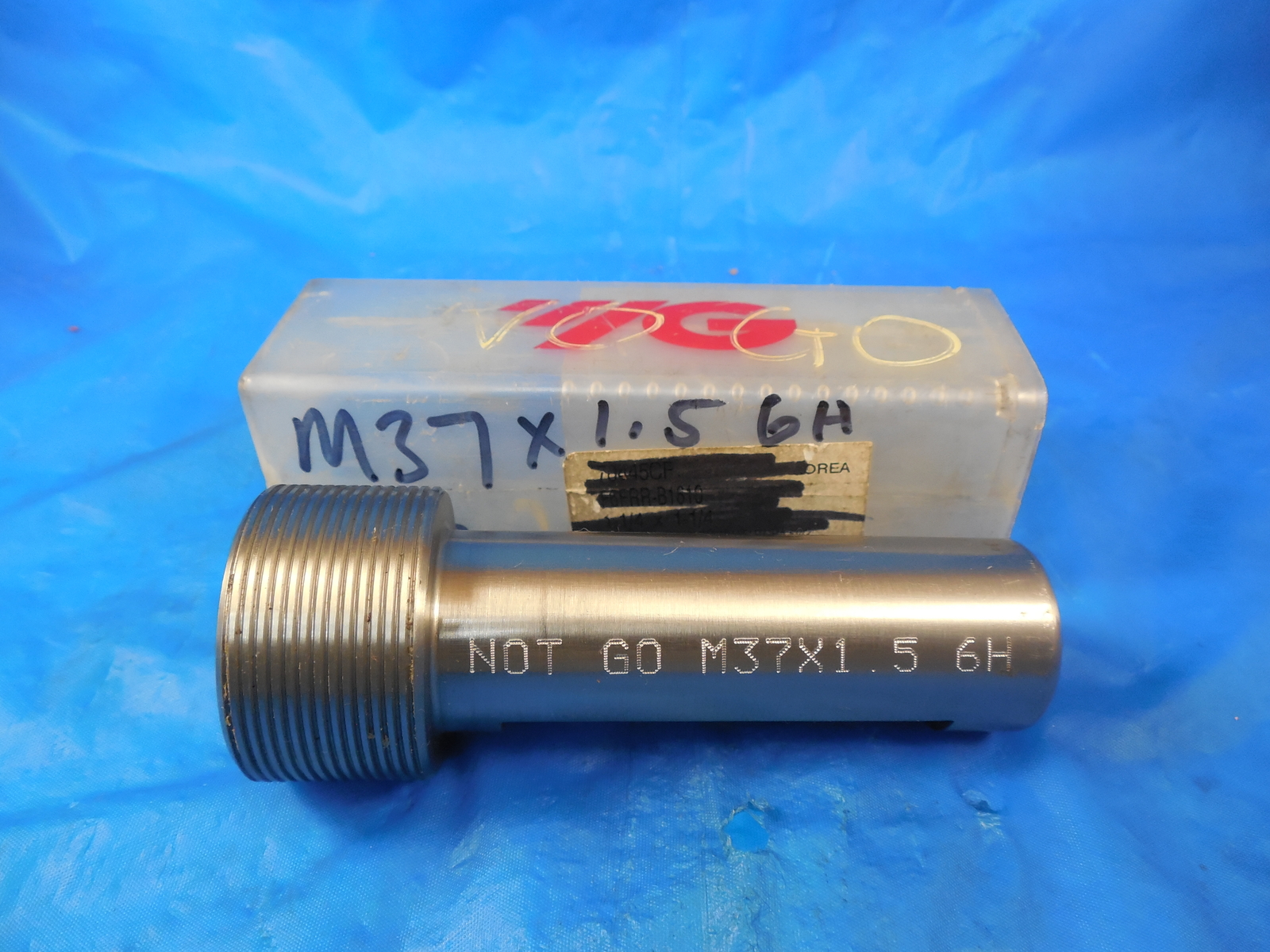 M37 X 1.5 6H METRIC THREAD PLUG GAGE 37.0 NO GO ONLY P.D. = 36.226 ...