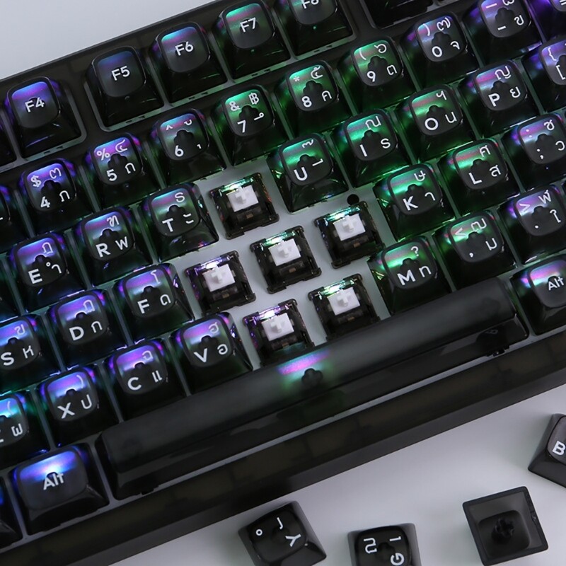 Upgraded Mechanical Keyboard Tactile Switches Pressure Force 80G Pom ...