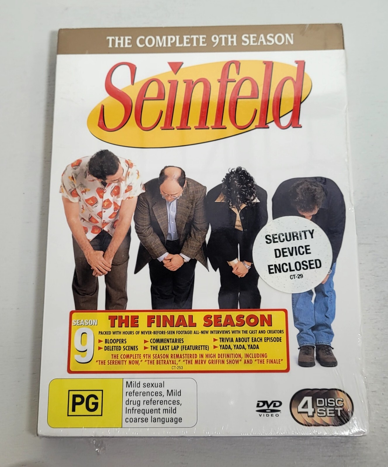 Seinfeld : Season 9 (1998 : 4 Disc DVD Set) Brand New Sealed Region 4 ...