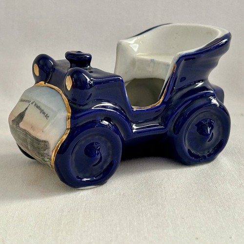 Vintage Porcelain Cobalt Blue Car Souvenir of Washington DC | eBay
