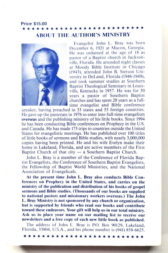 Matthew 24 Fulfilled by Evangelist John L. Bray - PB - 1998 - Second ...