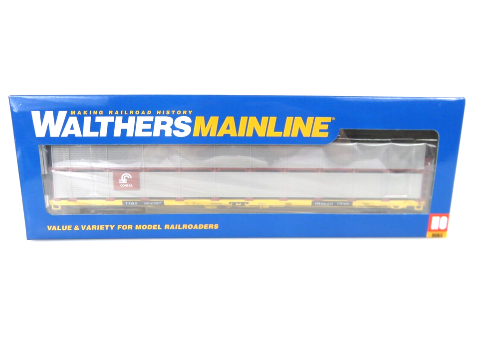 Walthers 910-8112 HO Scale 89' Bi-Level Shielded Auto Rack Conrail TTBX ...