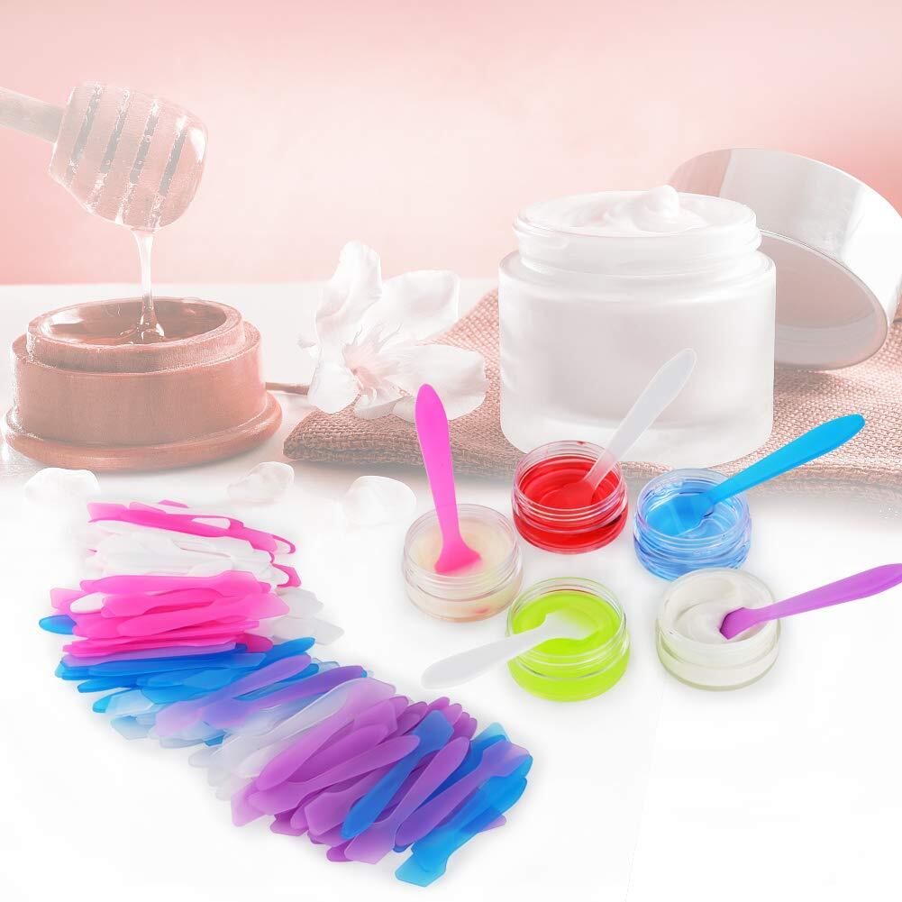 Mini Makeup Spatulas Reusable Cream Tip Frosted Cosmetic Scoops Beauty ...