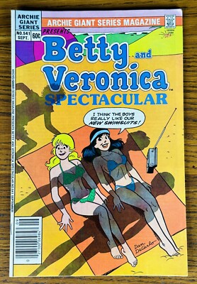 ARCHIE GIANT SERIES #541 BETTY AND VERONICA SPECTACULAR 1984 SEXY ...