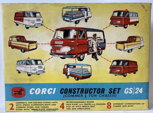 Vintage Corgi Toys Constructor Set GS / 24 Commer 3/4 Ton Chassis Boxed ...