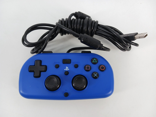 Hori Playstation 4 PS4 Mini Wired Controller Gamepad Blue PS4-100U ...