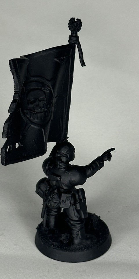 Warhammer 40k Cadian Shock Troops Standard Bearer Astra Militarium GW ...