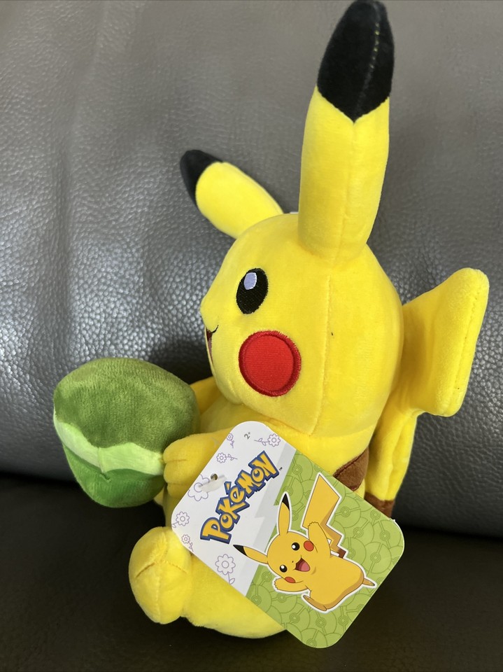 POKEMON Pikachu with Poke Puff Plush - 8'' SPRING EASTER NWT CUPCAKE ...