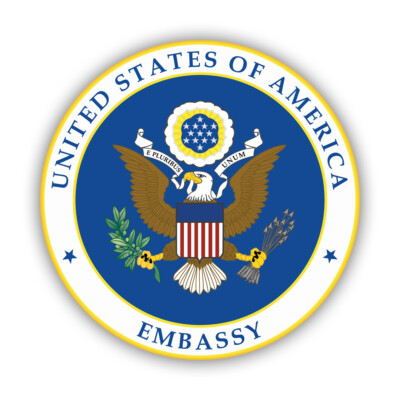 United States of America Embassy Seal Sticker Decal - Weatherproof ...