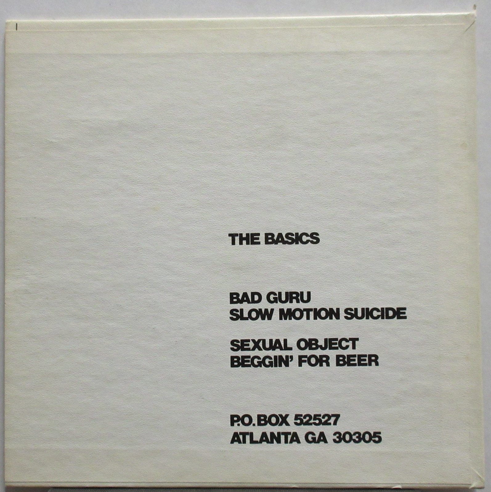 THE BASICS Bad Guru 1980 PRIVATE Atlanta New Wave 7" Punk 45 ♫HEAR♫ | eBay