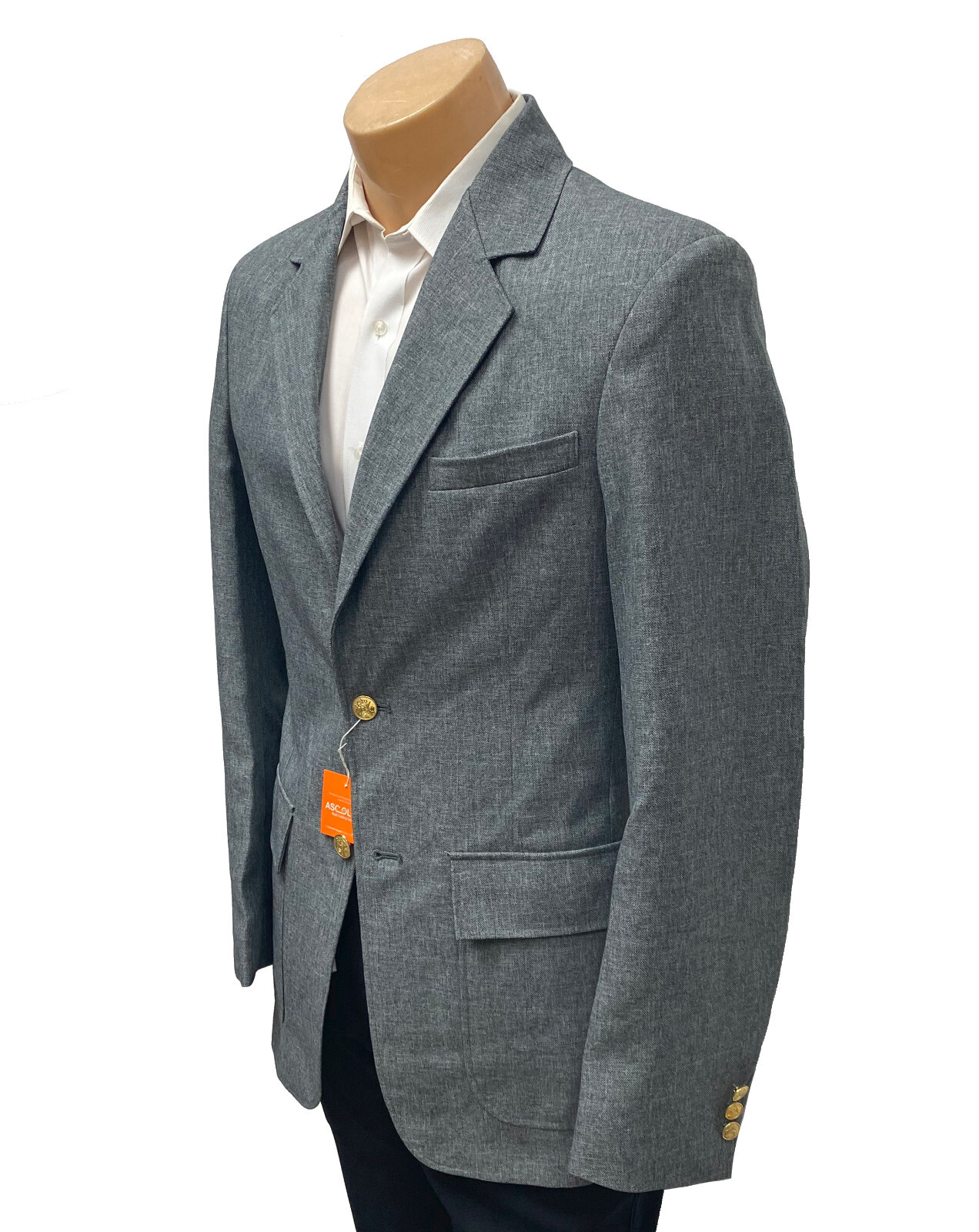 New Men's Executive Apparel Grey Blazer Machine Washable Jacket Size ...