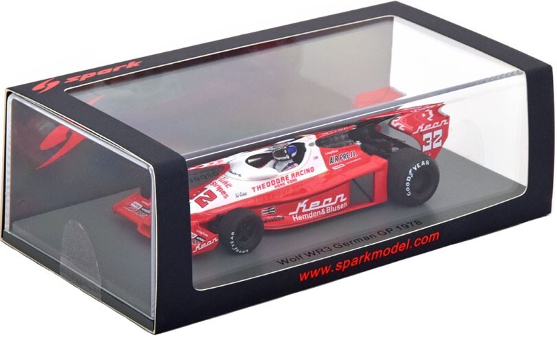 Spark S9999 Wolf WR3 'Theodore Racing' German GP 1978 - Keke Rosberg 1/ ...