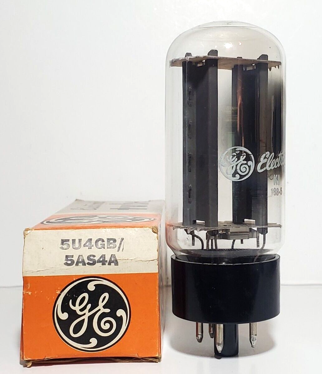 1 1974 GE 5U4GB / 5AS4A Rectifier Vacuum Tube Tested NOS On Calibrated ...