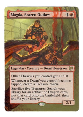 Magda Brazen Outlaw Altered Art MTG CEDH Commander Hand Painted Dwarf ...