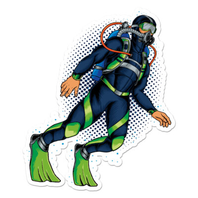 Scuba Diver Vinyl Decal Sticker - ebn7860 | eBay