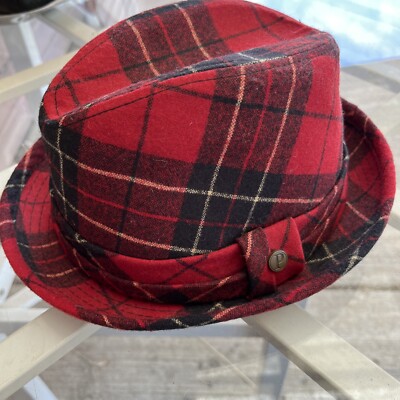 PENDLETON Wool Hat AB115-31294 Red/Black. sz.M Made In Sri Lanka | eBay