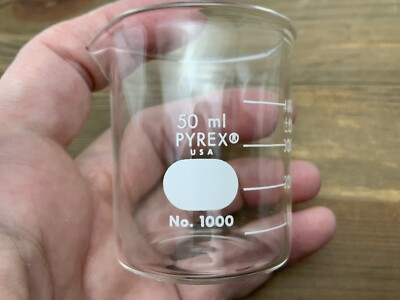 Vintage Pyrex USA Beaker 50ml No 1000 Excellent +-5% | eBay